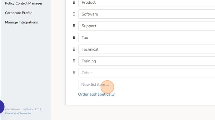Modifying Configurable Lists Modifying Configurable Lists